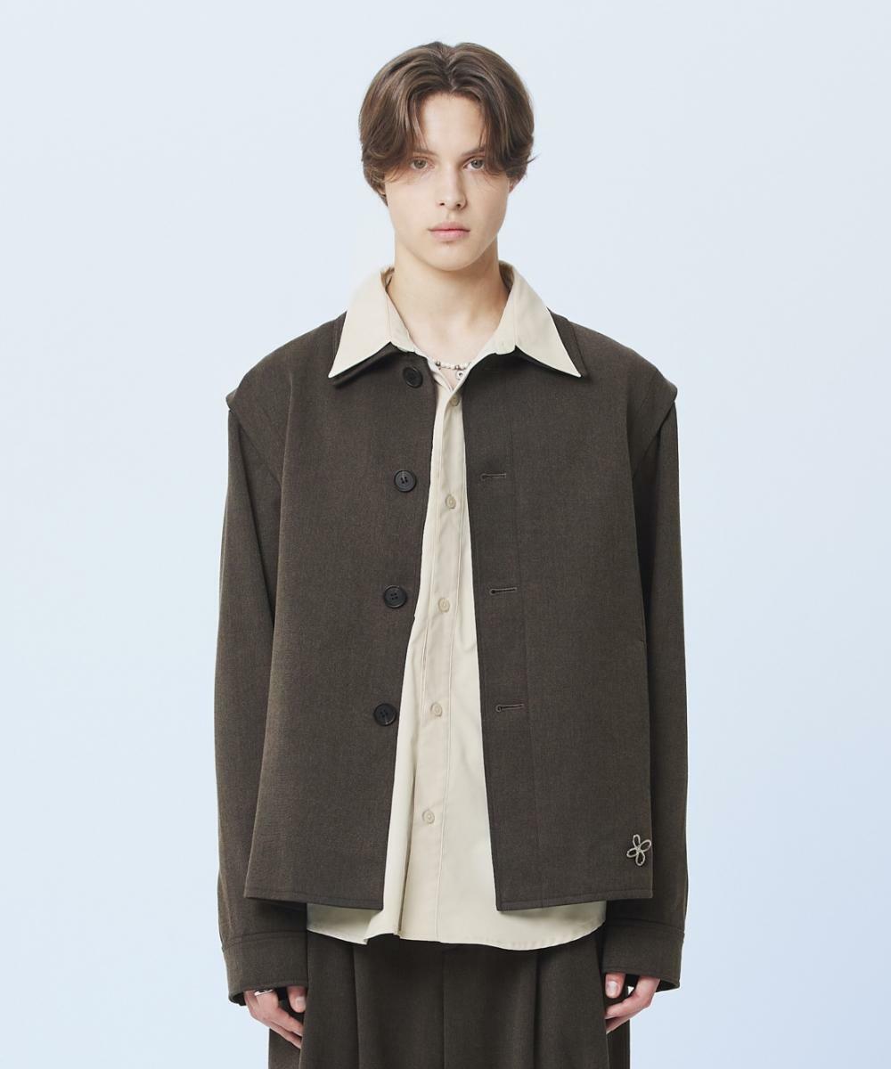 (Set-up)Liverty Shoulder Flash shirket - KHAKI - 하고