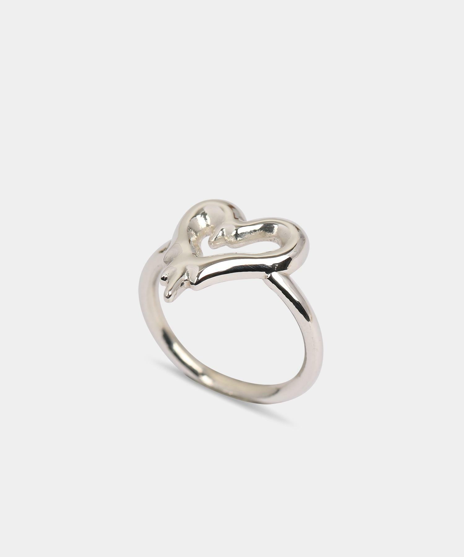 Melting heart ring(925 silver) - 하고(HAGO)