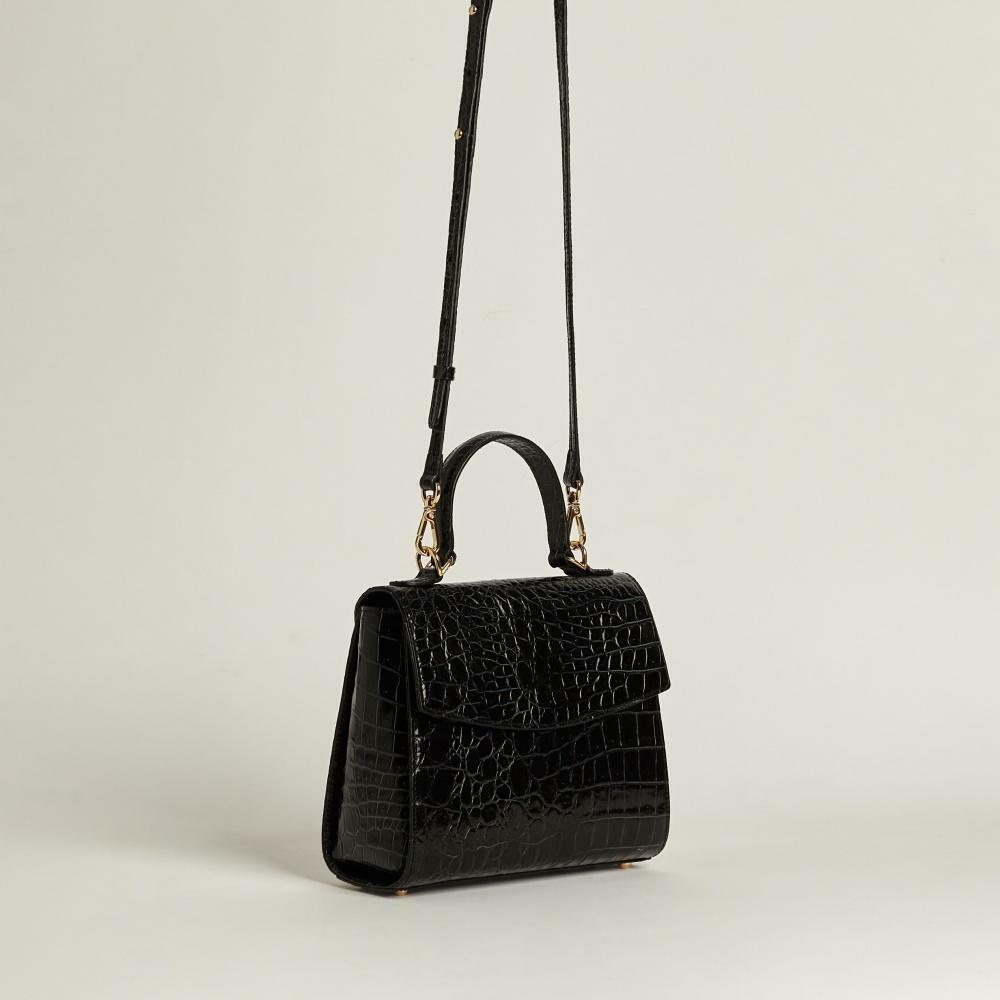 romun classic bag _ croco - HAGO(하고)