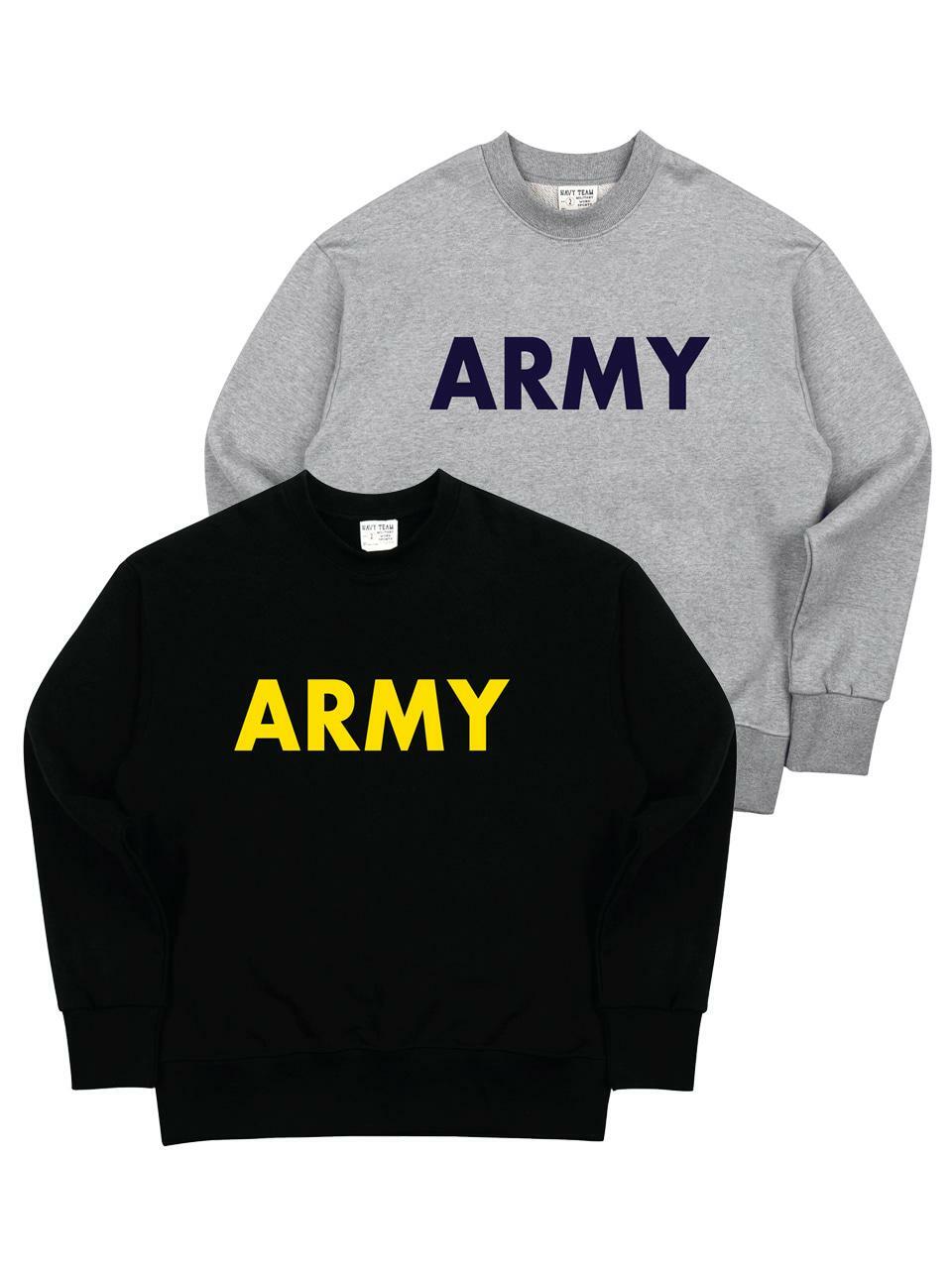 V2.NTM-ARMY OR SWEAT SHIRT - 하고(HAGO)