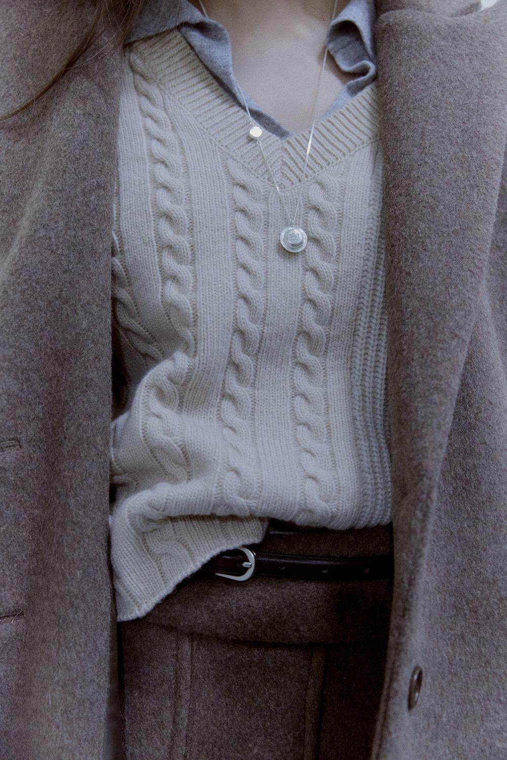 CIRCLE NECKLACE [SILVER] - 하고(HAGO)