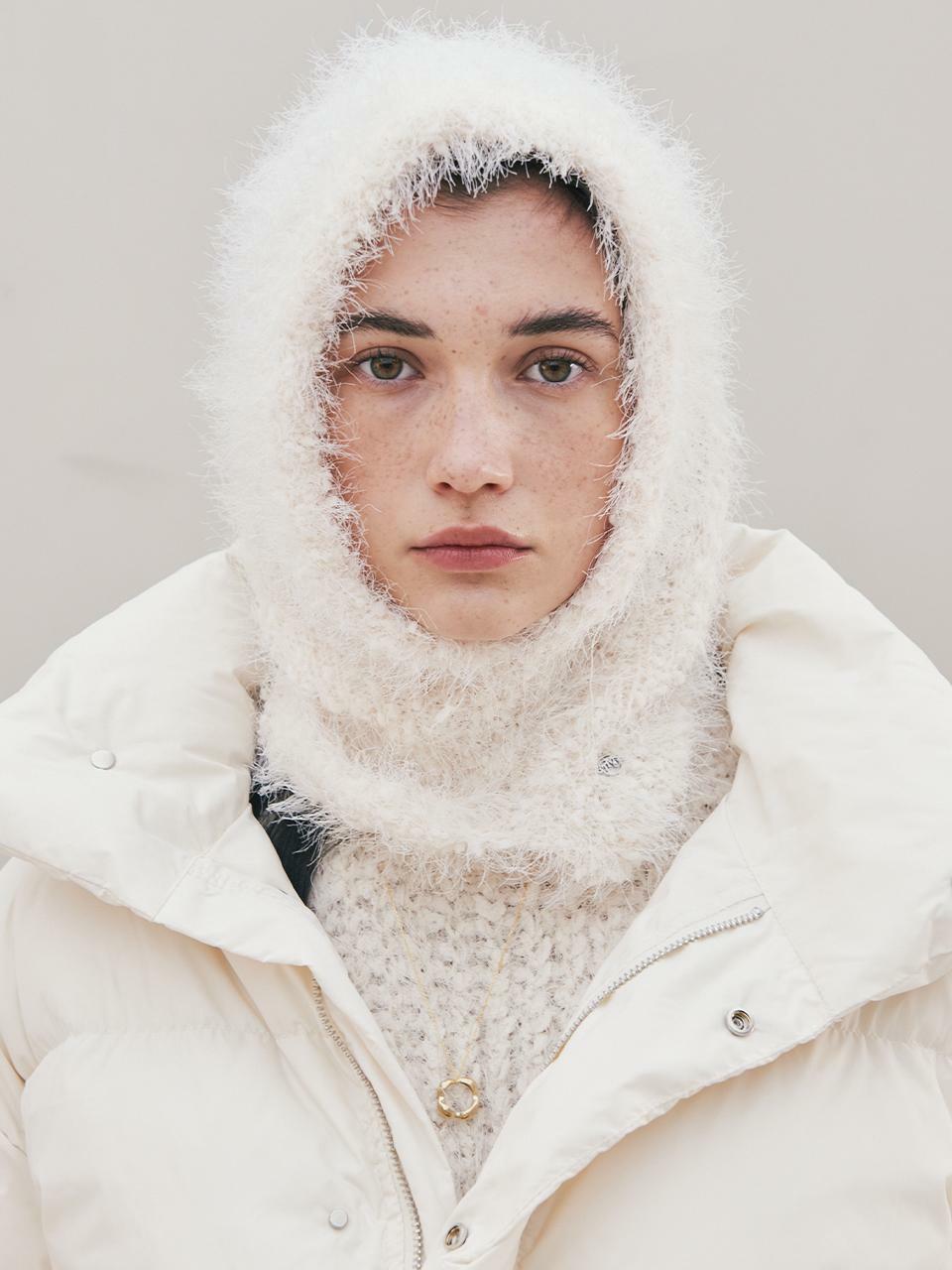 FUZZY BALACLAVA (IVORY) - 하고