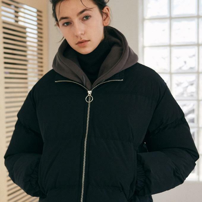 SENSUAL DOWN SHORT PADDING_BLACK - 하고