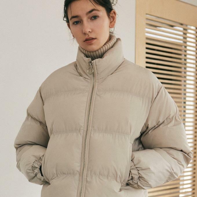 SENSUAL DOWN SHORT PADDING_BEIGE - 하고