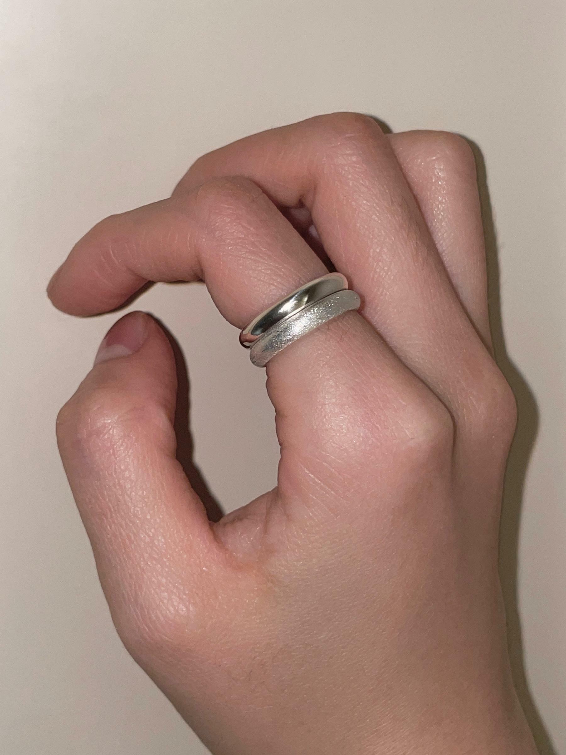 texture ring set (2 pieces) - HAGO(하고)