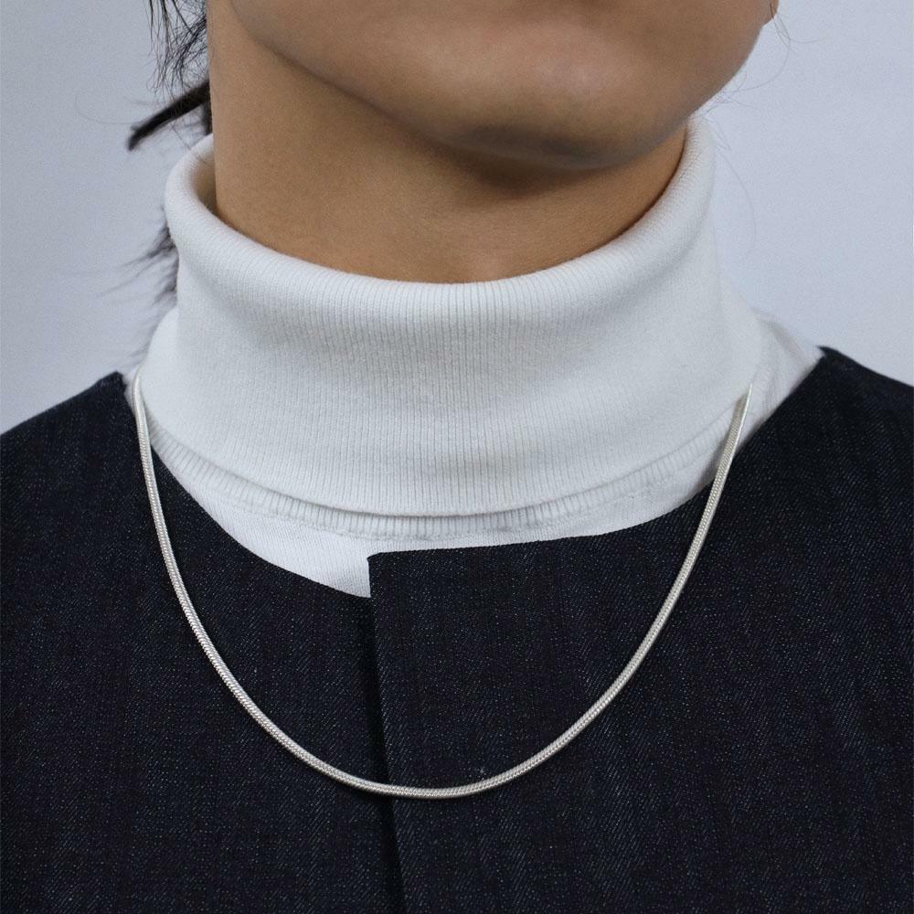 Men's thick line necklace - HAGO(하고)