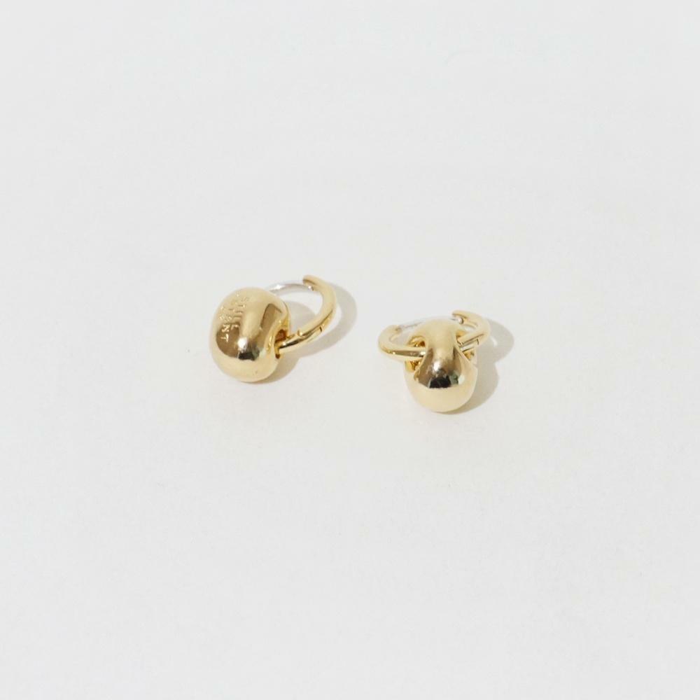 Round Hole & Forms - Earring 02 - M [Gold] - 하고(HAGO)