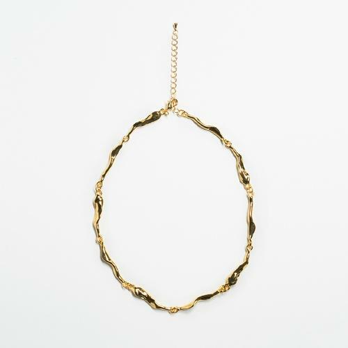Handmade Wavy Chain Necklace - 하고