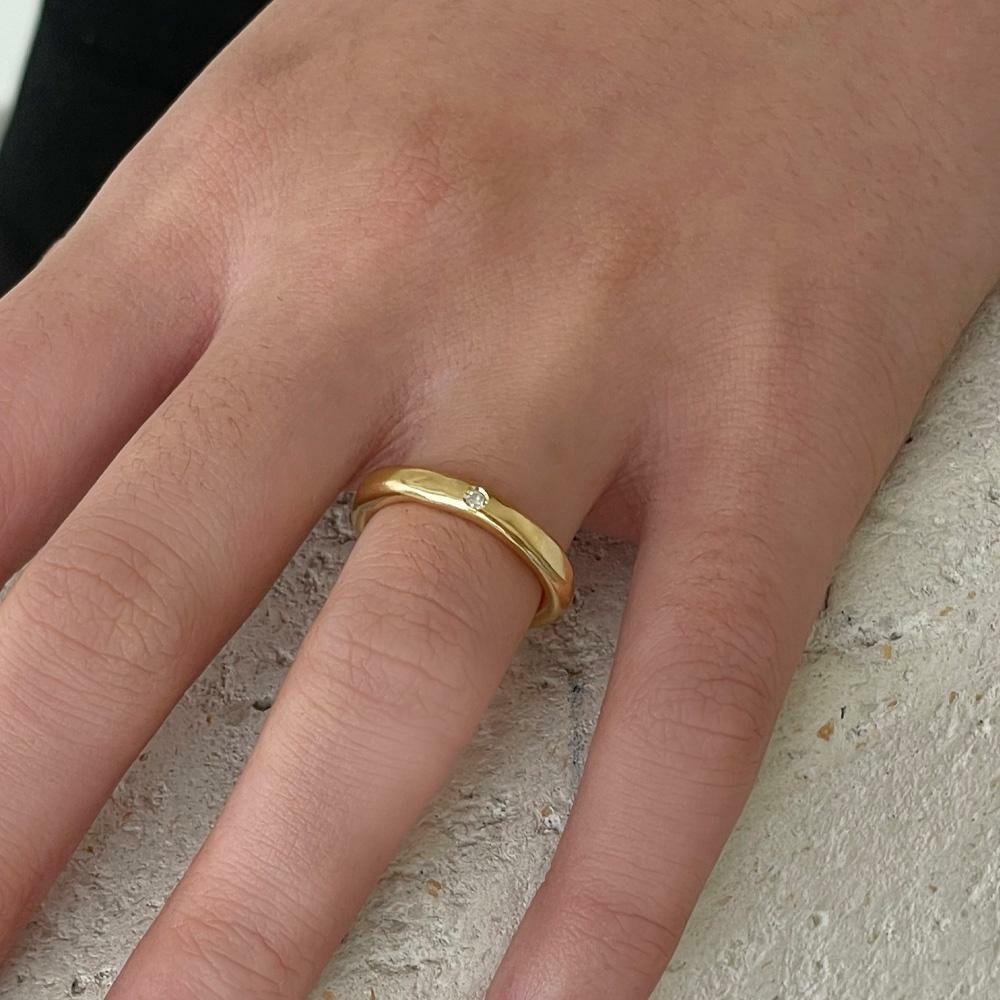 love ring (18K gold type)(각인) - HAGO(하고)