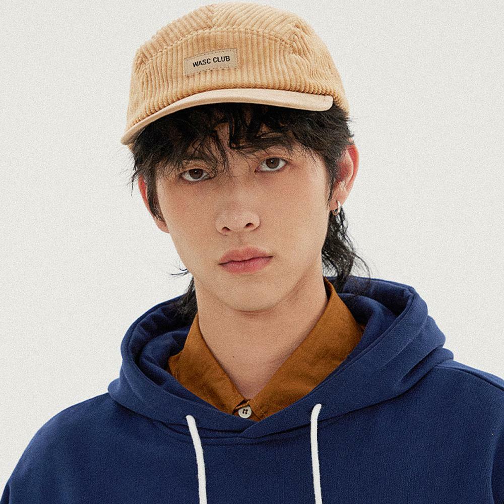 WASC CLUB 코듀로이 로고 캠프캡 C1 베이지 - HAGO(하고)