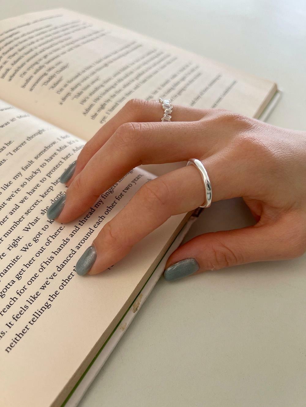 [925silver] Daily open ring (silver) - HAGO(하고)