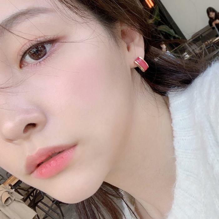 PASTEL SQUARE EARRINGS AE120030 - HAGO(하고)