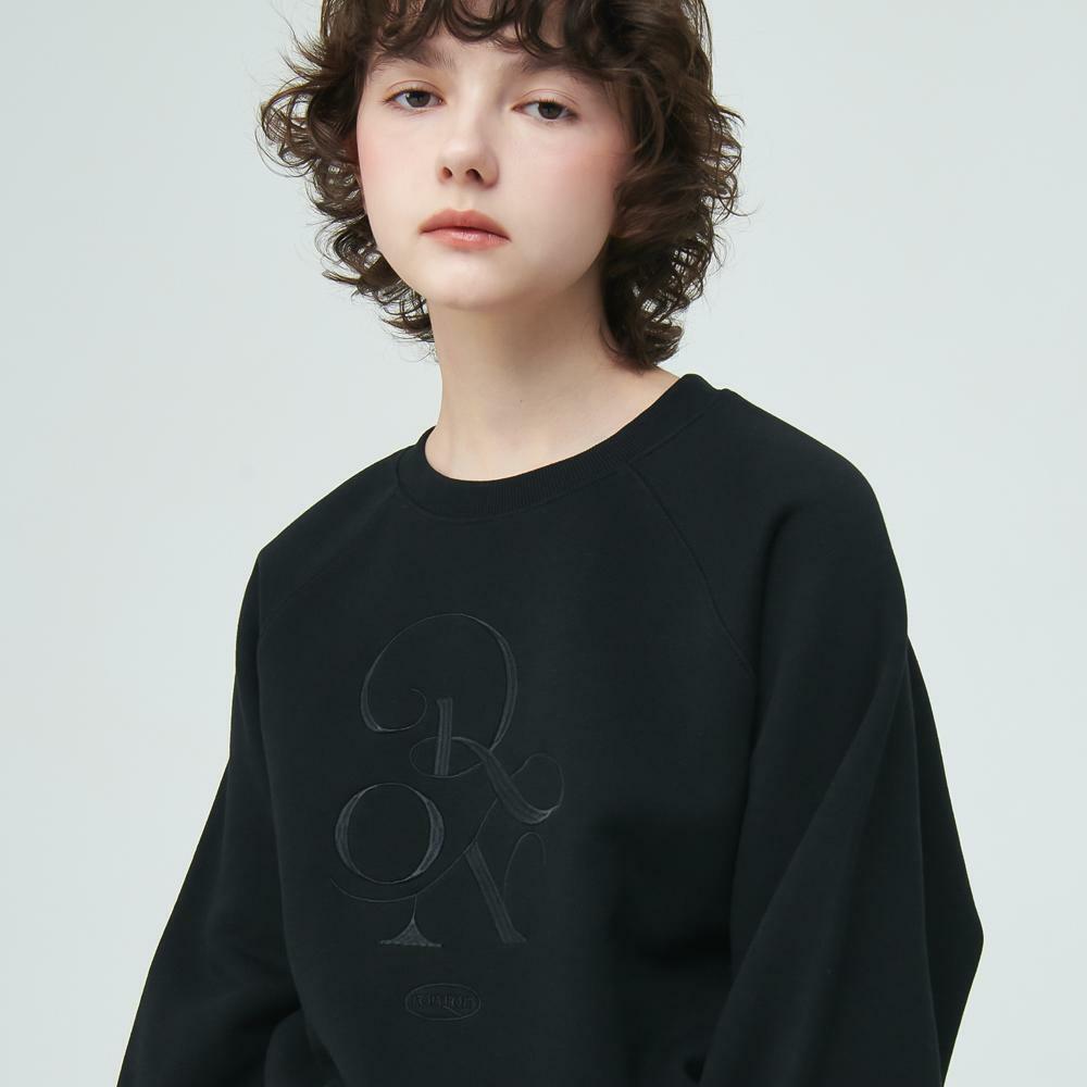RON SYMBOL SWEATSHIRT BLACK - HAGO(하고)
