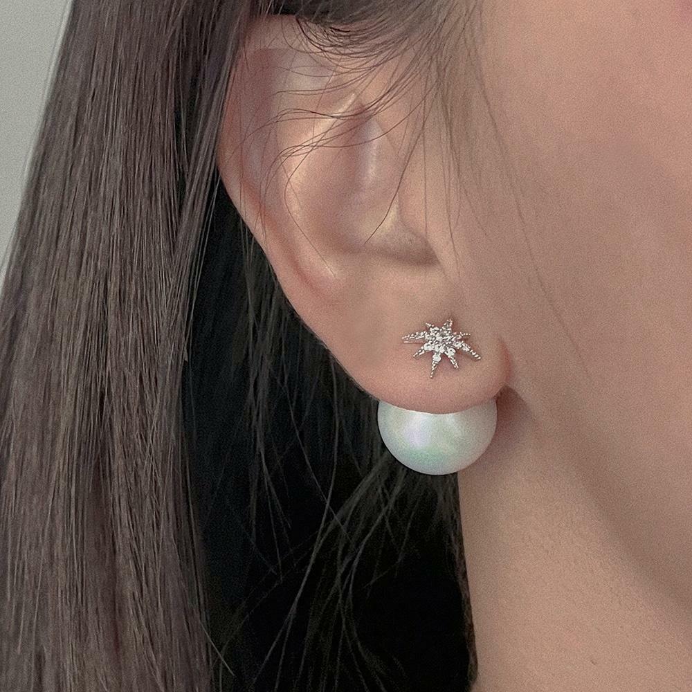 Starlight Two-way Pearl Earring - 하고(HAGO)