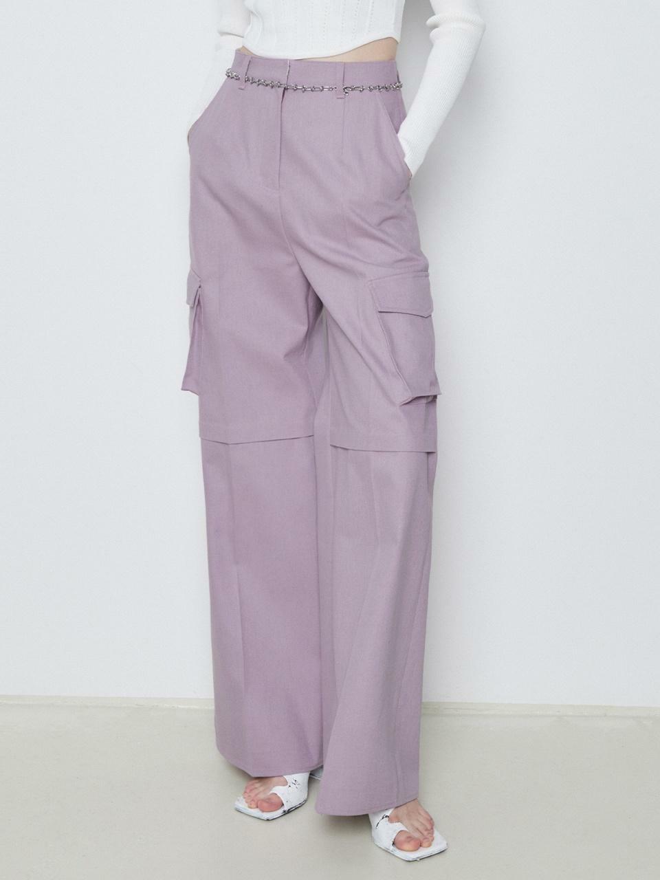 PIGMENT COTTON WIDE PANTS_L.PURPLE - HAGO(하고)