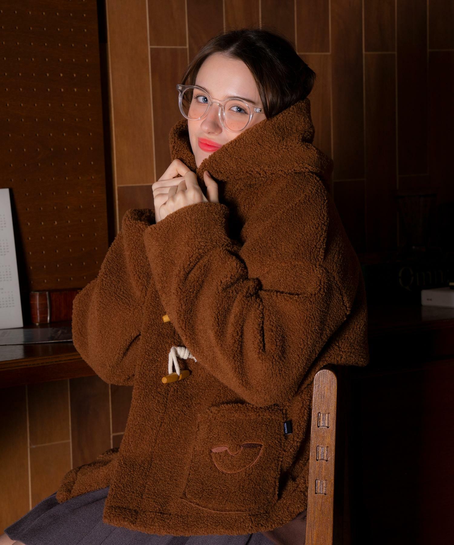 dumble duffle hoodie jacket_camel brown - 하고(HAGO)