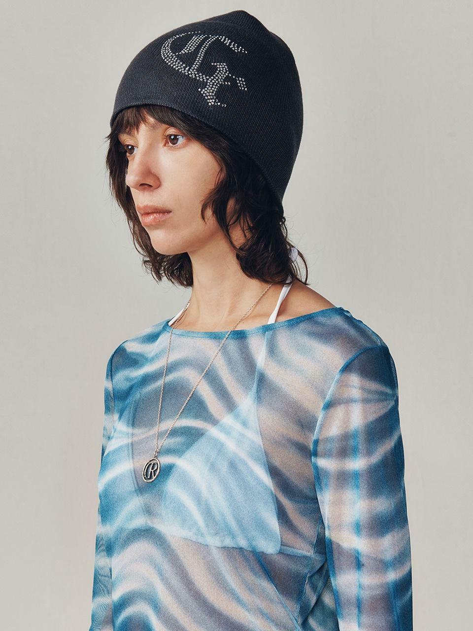 SYMBOL LOOSE FIT BEANIE [CHARCOAL] - 하고(HAGO)