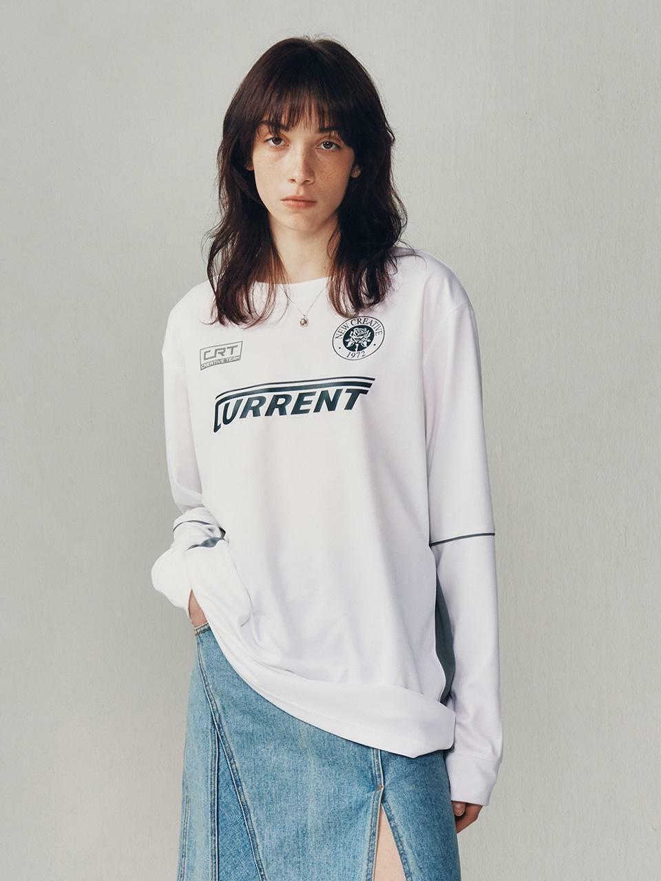 CURRENT SPORT OVER SOCCER JERSEY TOP [WHITE] - HAGO(하고)