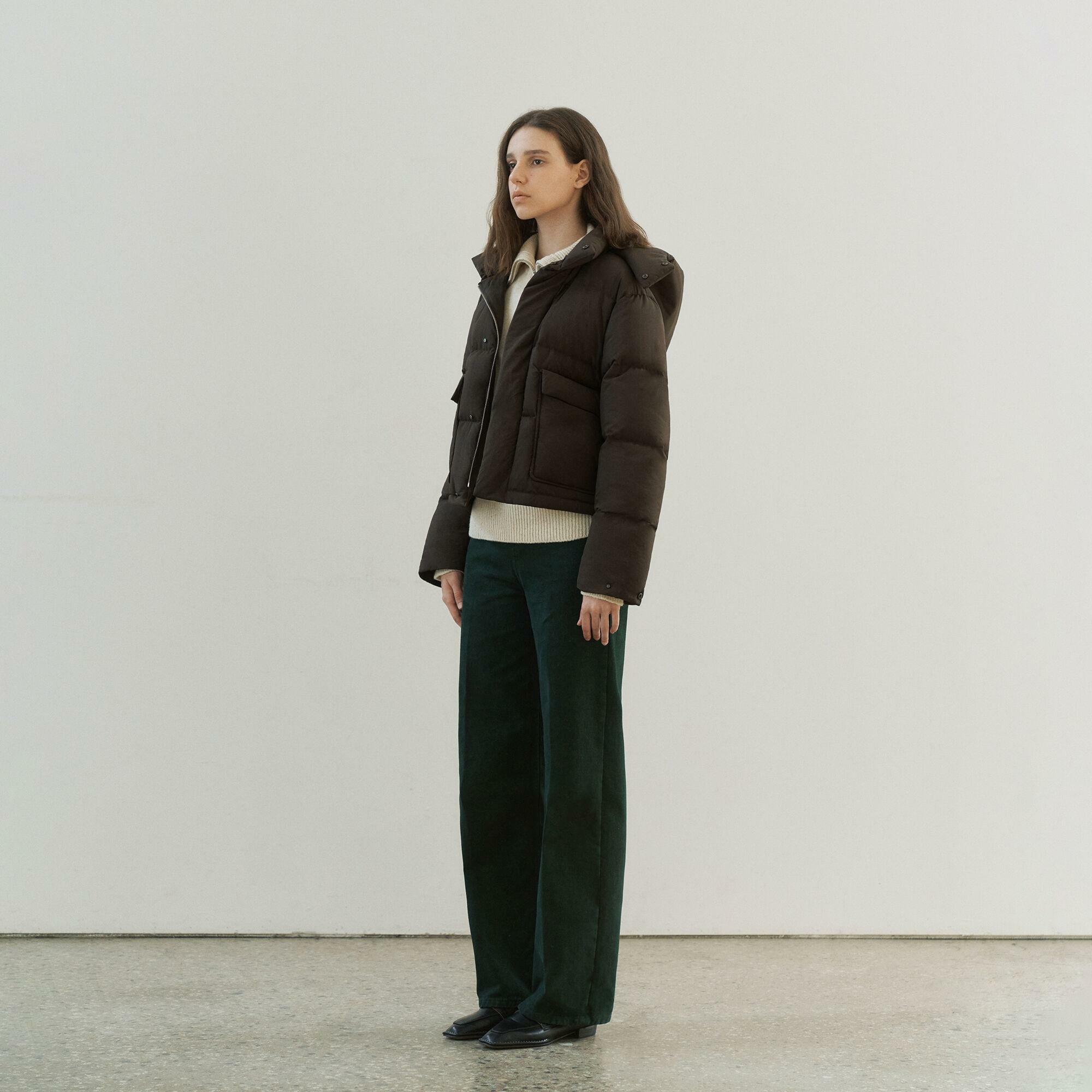 Daisy down padding (brown) - HAGO(하고)