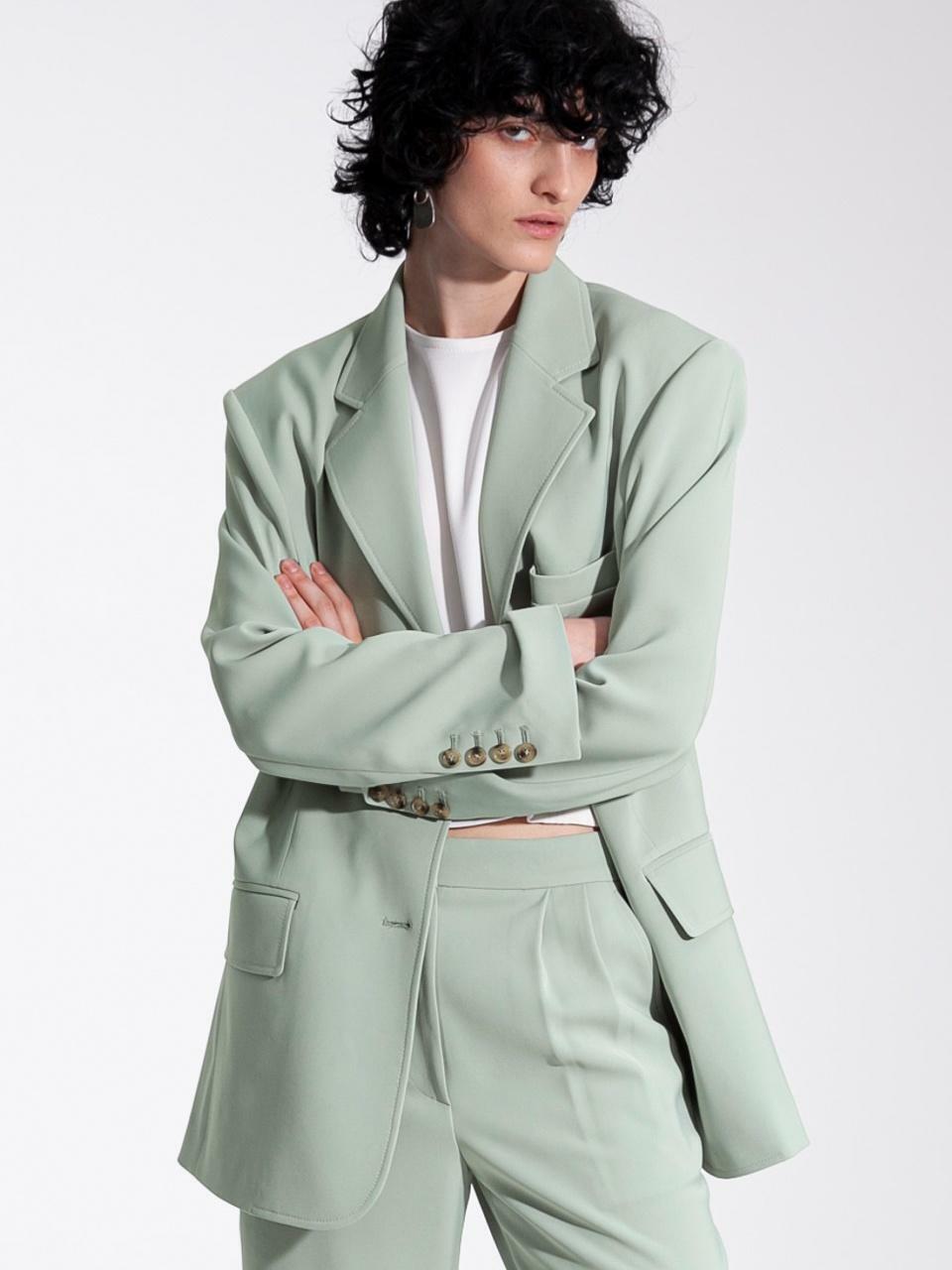 Pale khaki button down jacket - HAGO(하고)