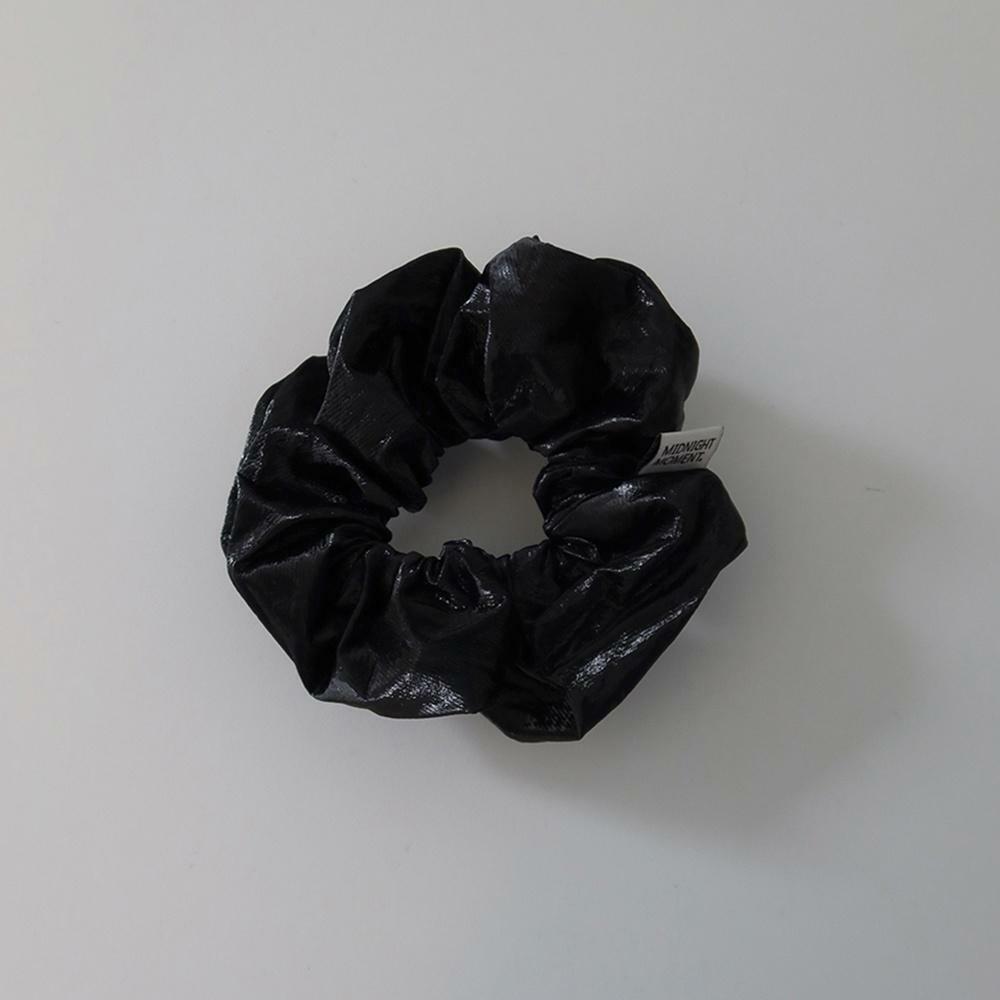 gloss scrunchie - black - HAGO(하고)