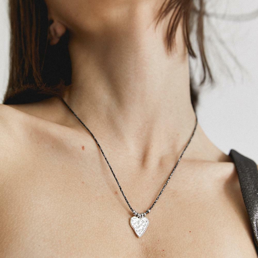 uneven love string necklace - HAGO(하고)