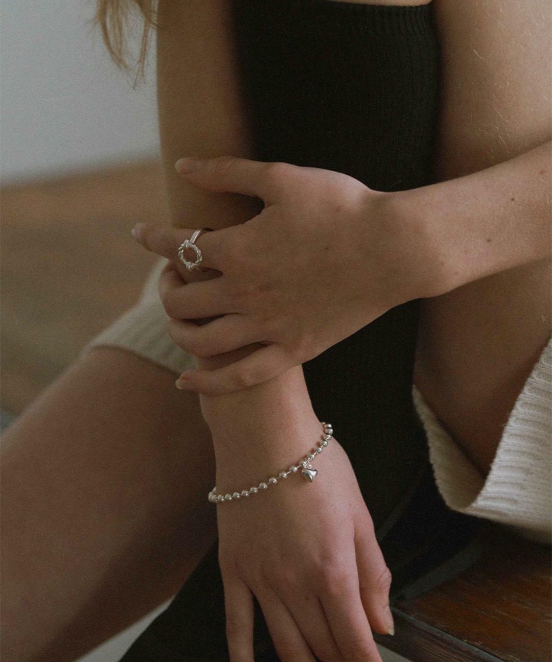 MINI HEART BALL BRACELET 007 - HAGO(하고)