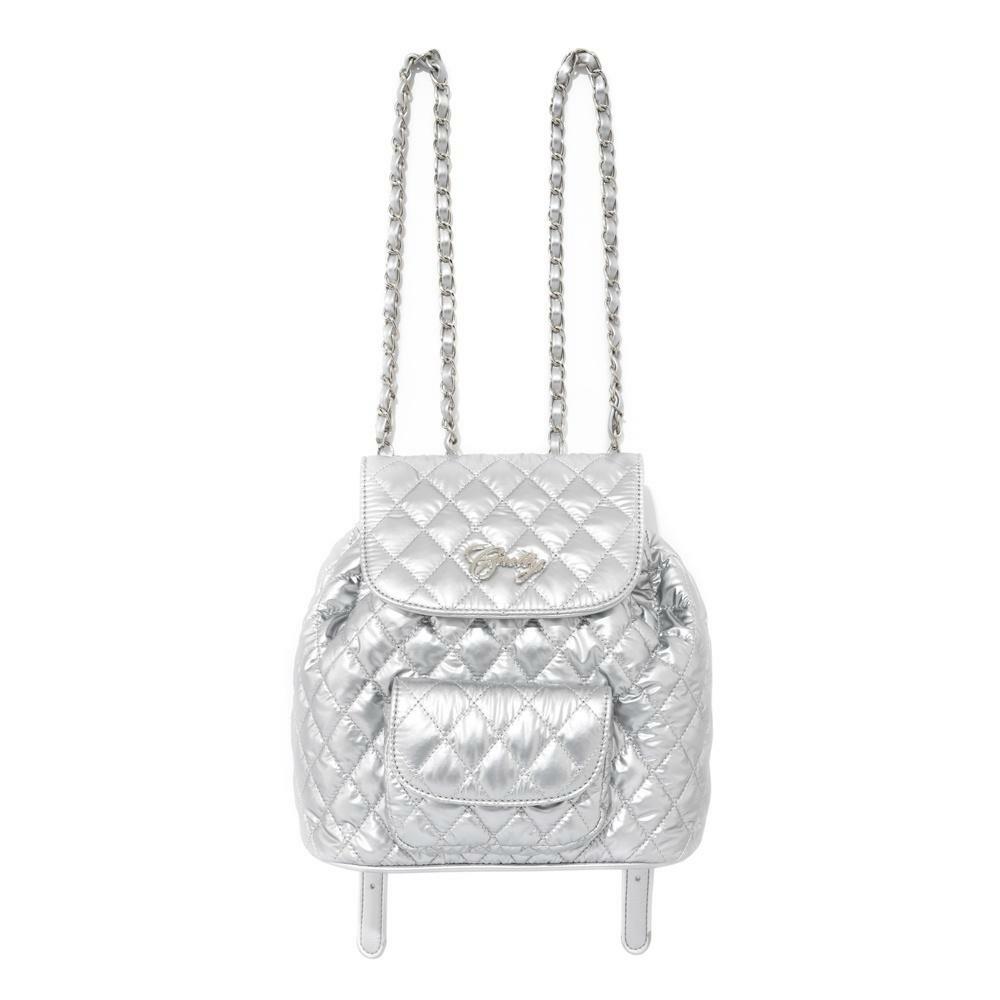 [20+3%쿠폰]C METALLIC QUILTING MINI BACKPACK_SILVER - HAGO(하고)