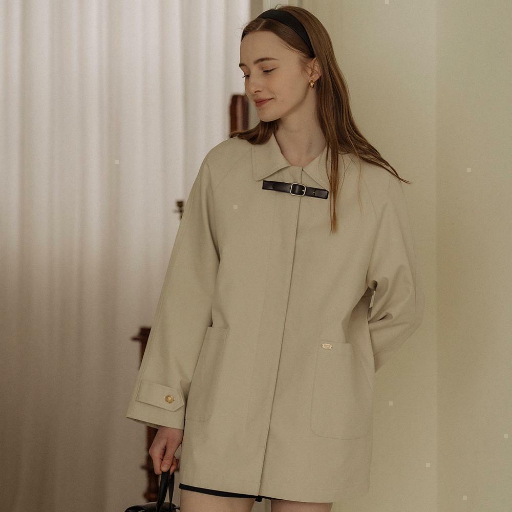 [5차]Buckle point trench coat_Light Gray - HAGO(하고)