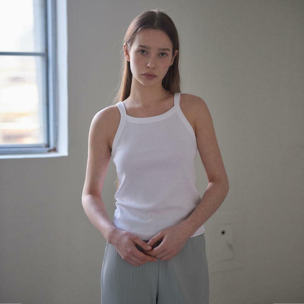 Strap Rib Sleeveless (White) - HAGO(하고)