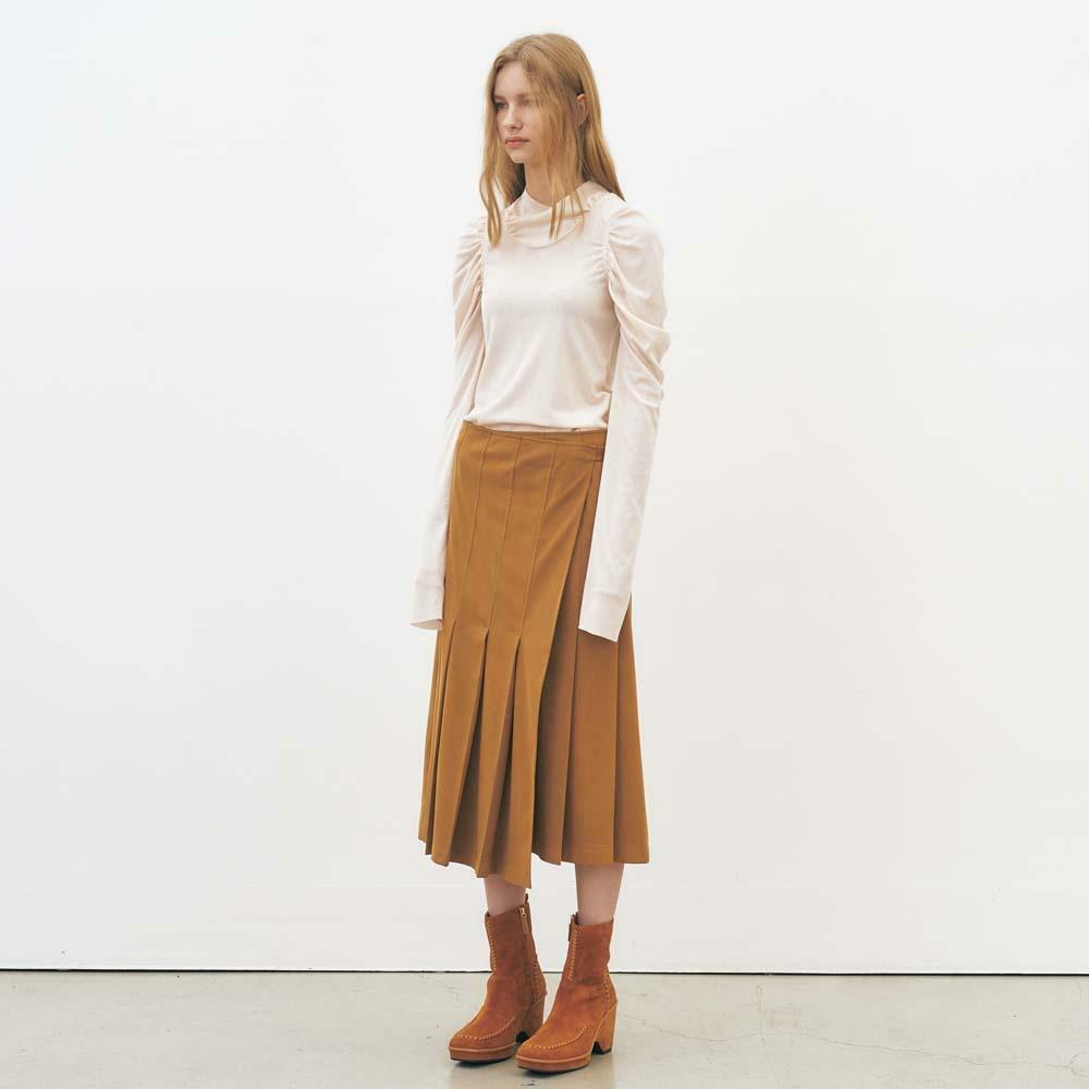 Gypsy High Neck Top, Cream - 하고