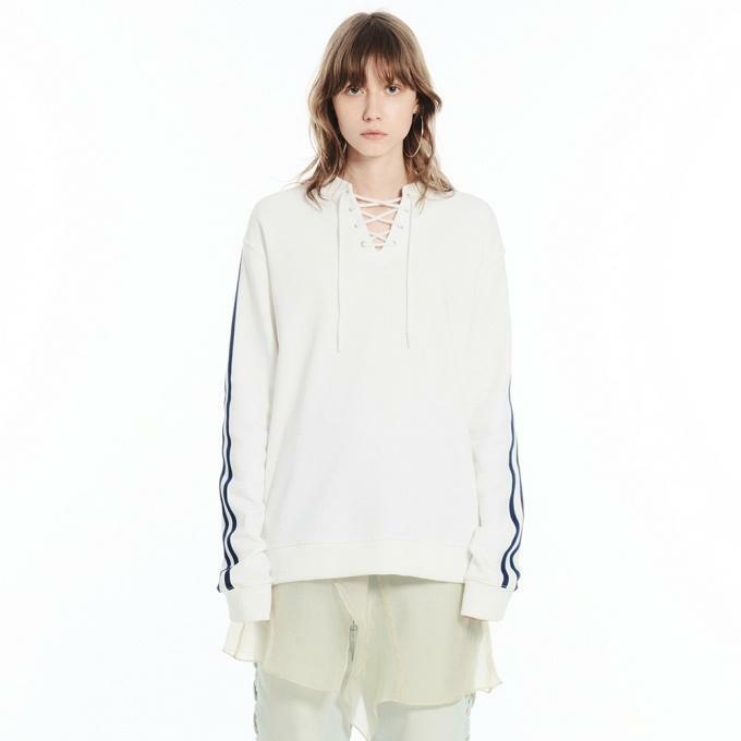 EYELET SYMBOL SWEATSHIRT / IVORY - HAGO(하고)