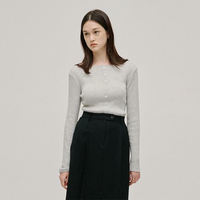 GOLGI BUTTON KNIT - HAGO(하고)