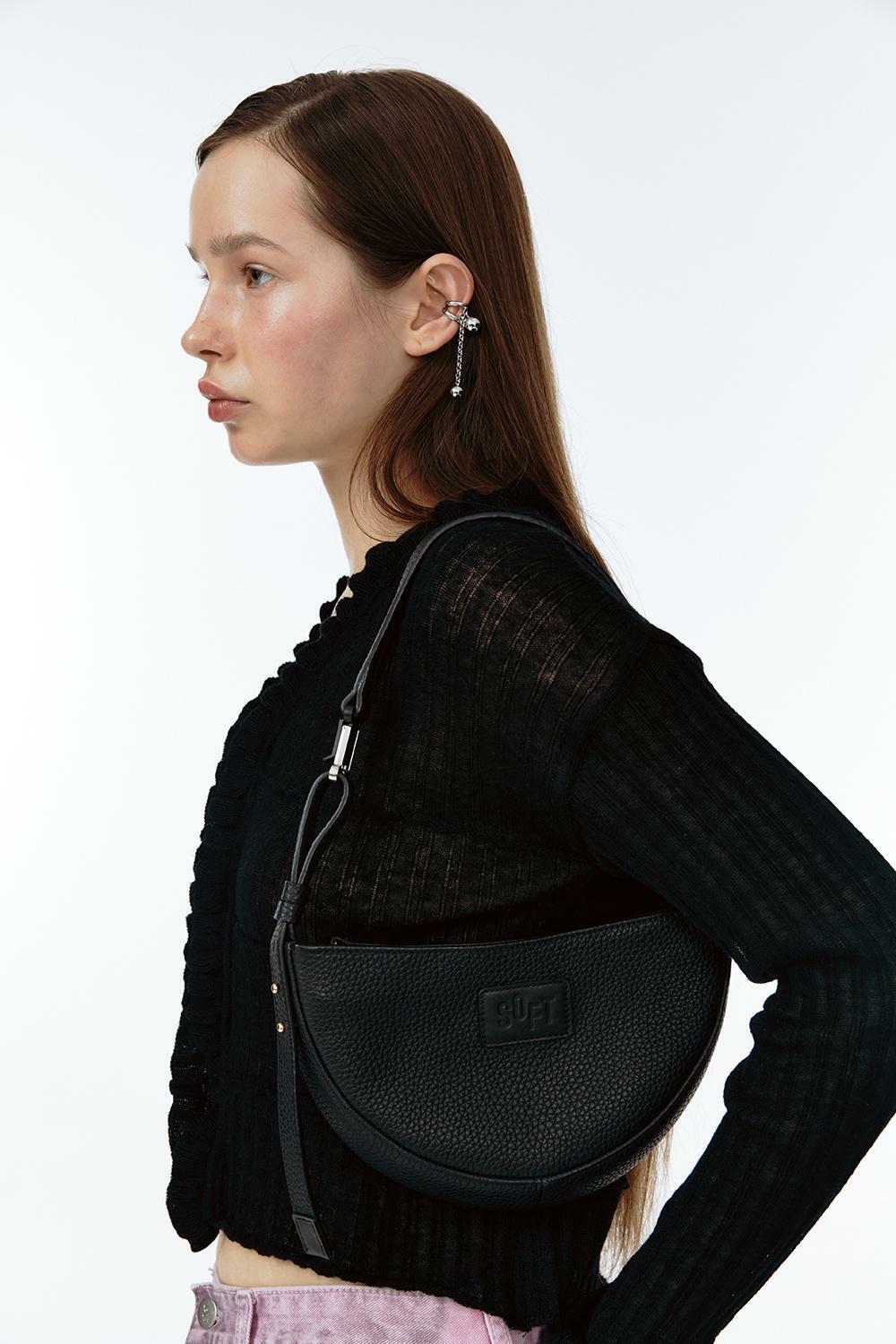 HALF MOON LEATHER MINI BAG - 하고(HAGO)