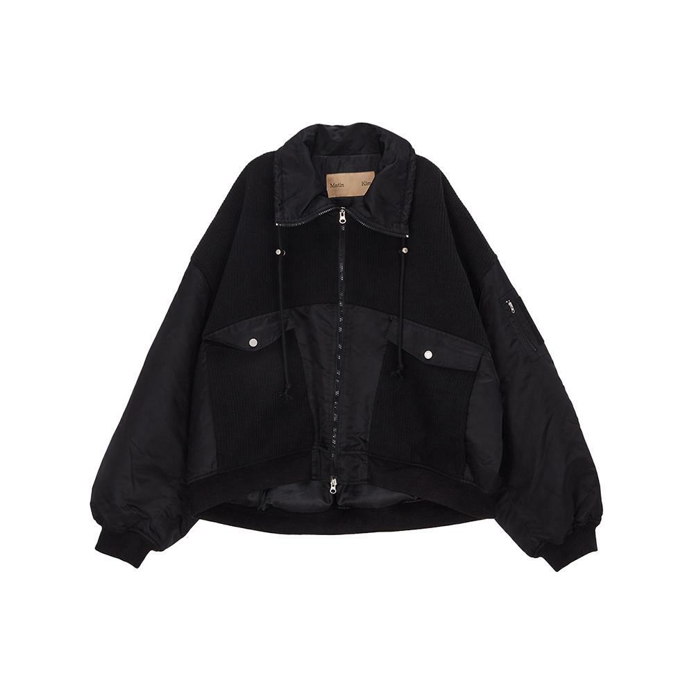 UTILITY KNIT JUMPER FOR MEN IN BLACK - 하고