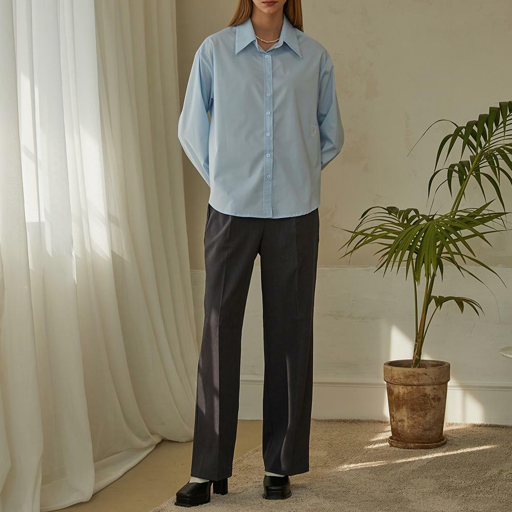 ONE TUCK BASIC SLACKS_DARK GREY - HAGO(하고)