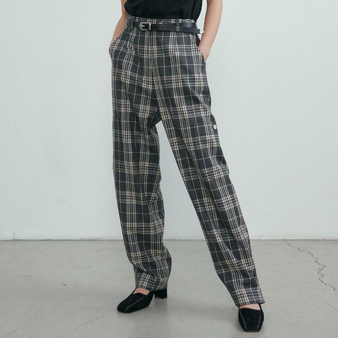 Petchu pants Check - HAGO(하고)