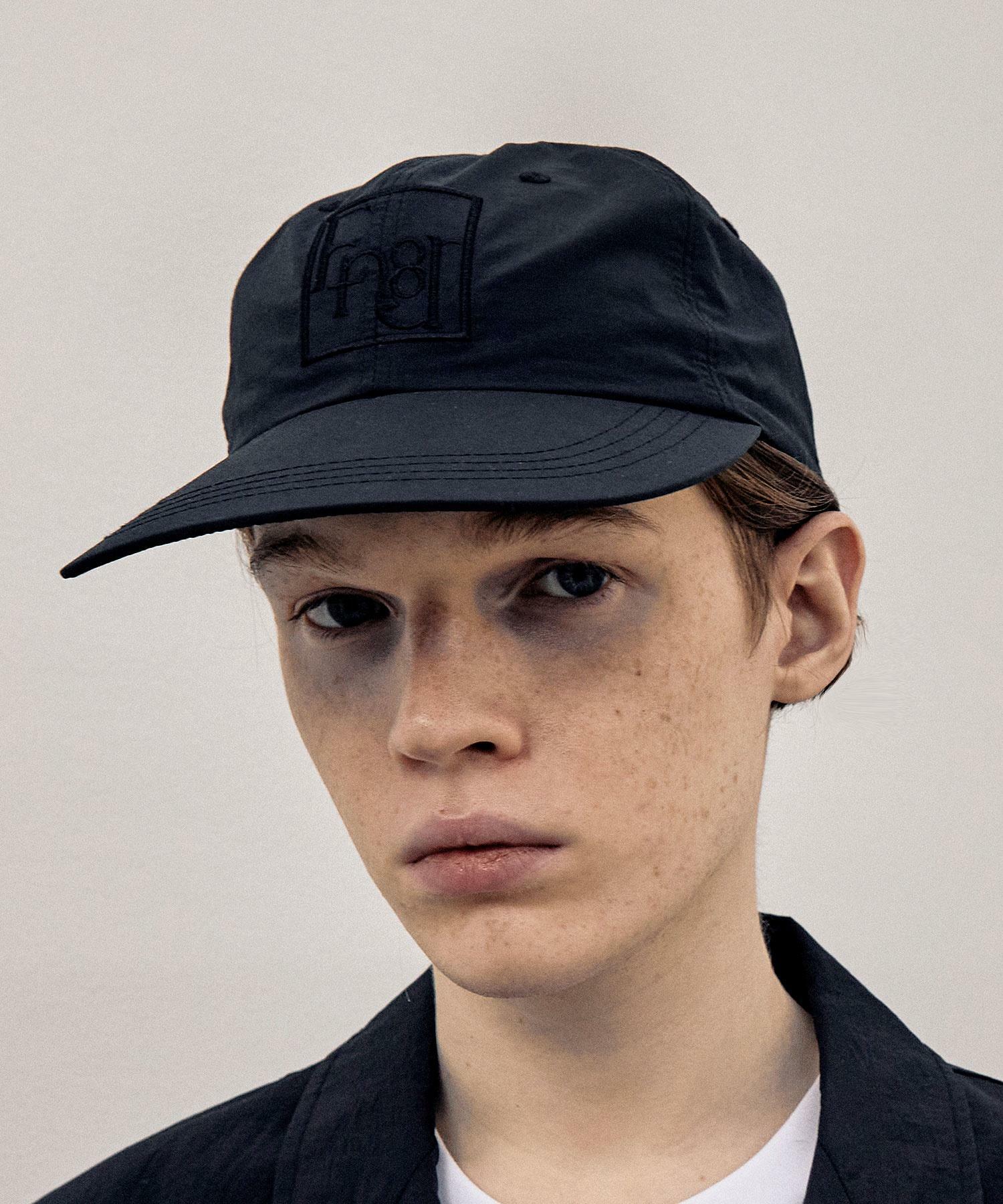 Endoor 6panel logo cap (black) - 하고(HAGO)