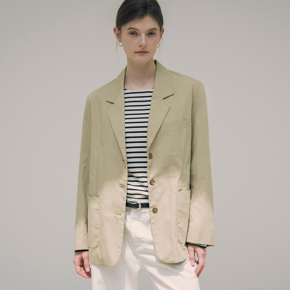 SIOT4071 Overfit cotton jacket_Beige - HAGO(하고)