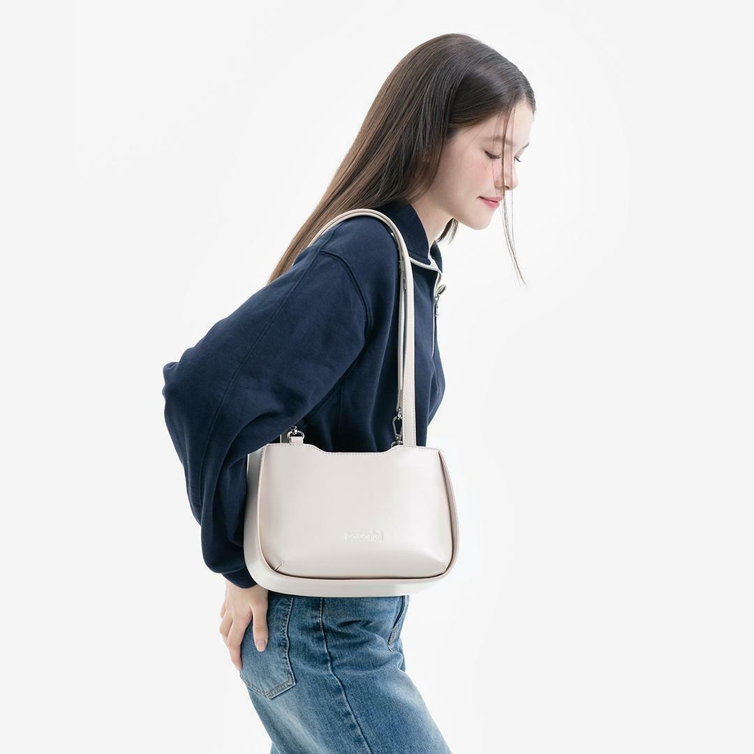 Cloche bag - 클로슈백 숏 바닐라 - 하고