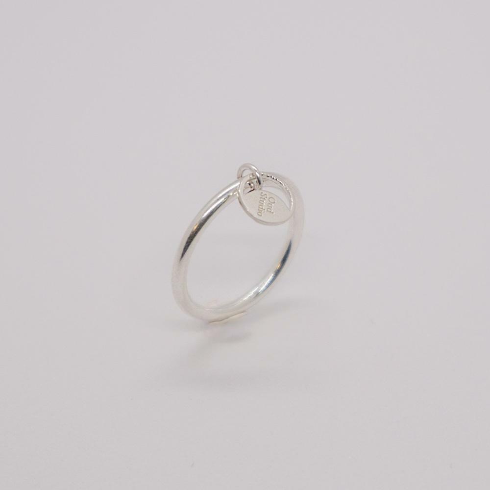 Logo Moon Ring_Silver - HAGO(하고)