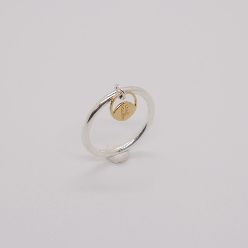 Logo Moon Ring_Gold - 하고(HAGO)