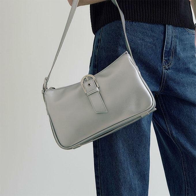 Buckle point shoulder bag - 3color - HAGO(하고)