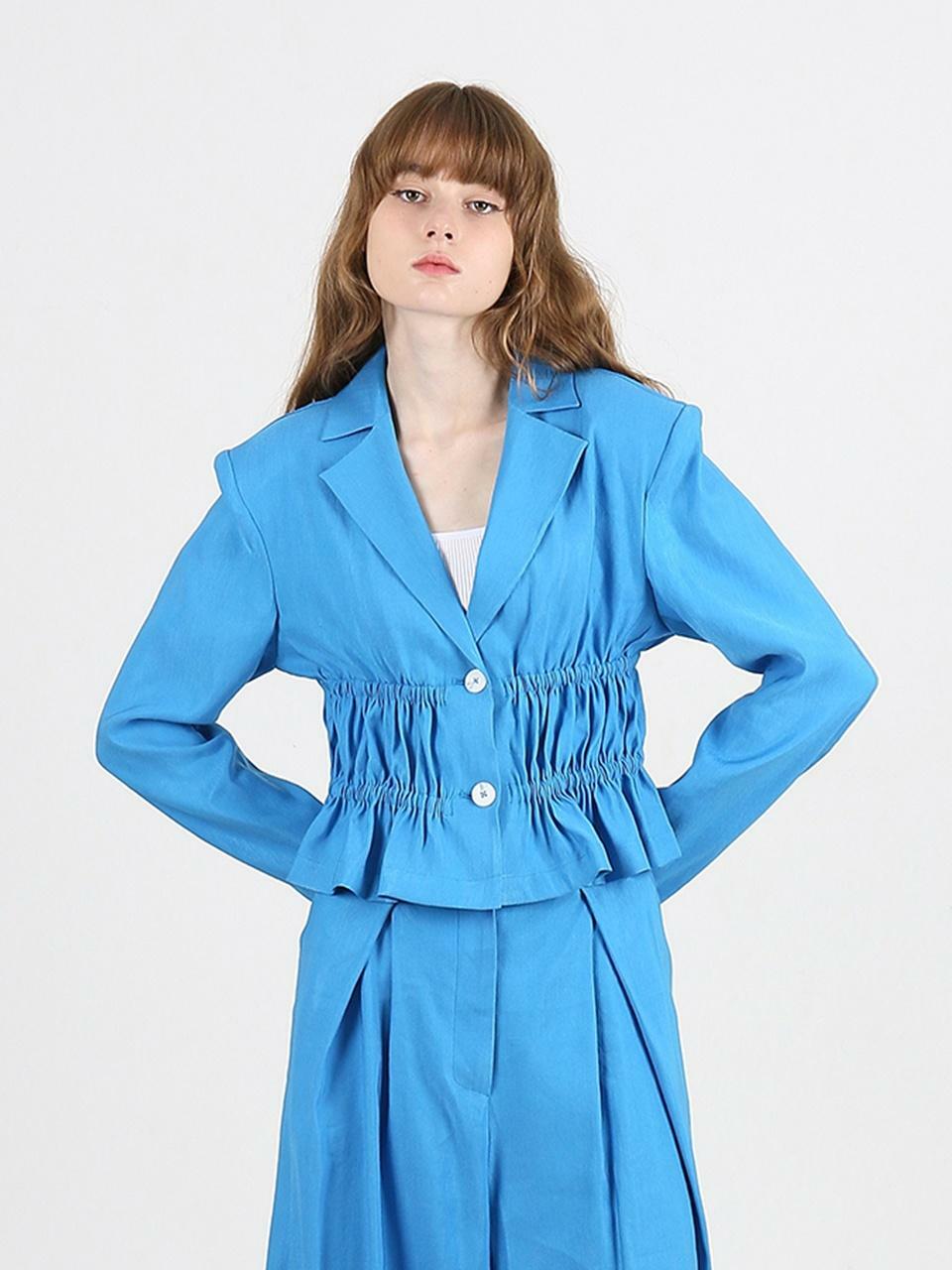 ELOY Crop Jacket - Cerulean Blue - HAGO(하고)