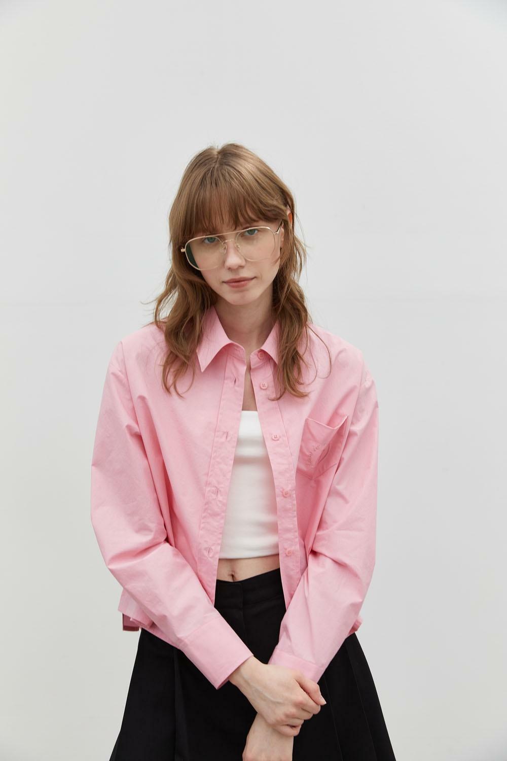 STICHWORK POKET SHIRTS - Pink - HAGO(하고)