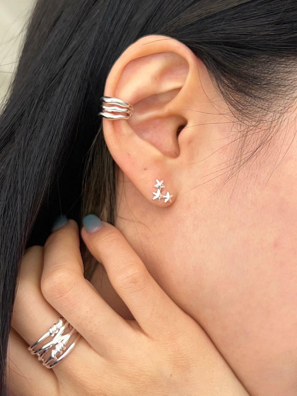 [92.5 silver] Tough earcuff - 하고(HAGO)