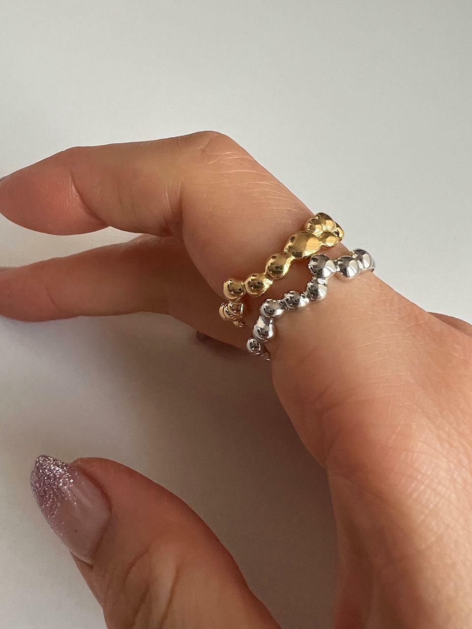 [92.5 silver] Bubble ring (silver) - 하고(HAGO)