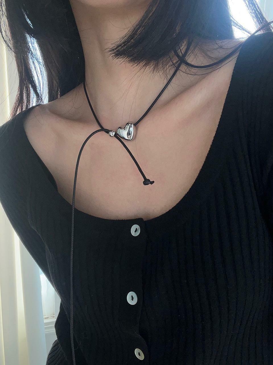 String heart necklace - HAGO(하고)