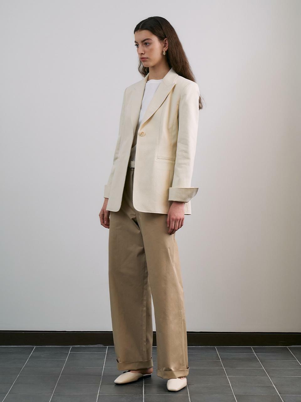 Wide Cotton Basic Pants - HAGO(하고)