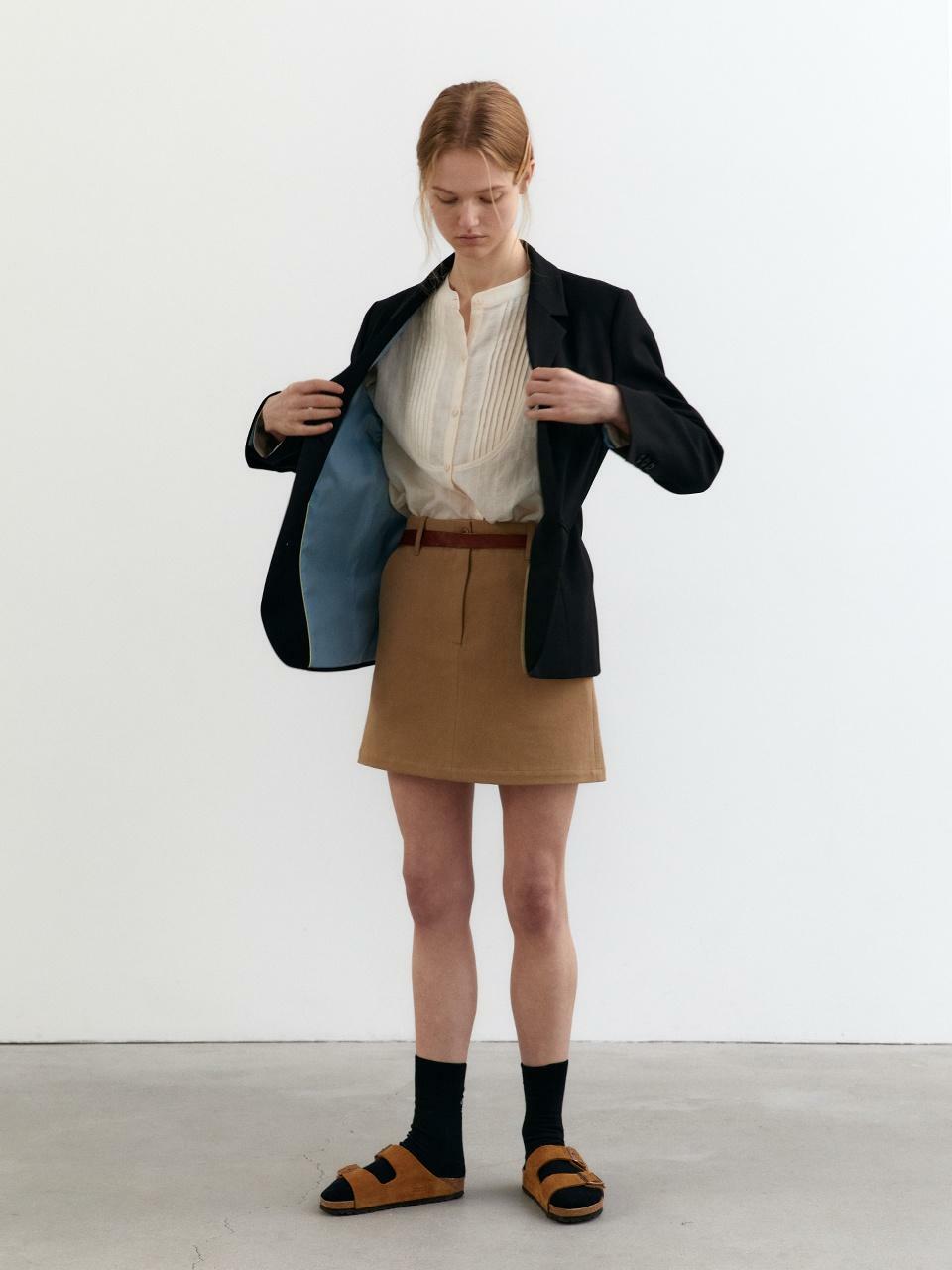 brenda 3 button jacket - black - HAGO(하고)